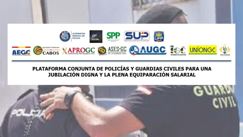 La Plataforma por una jubilación digna y la plena equiparación salarial de policías y guardias ...